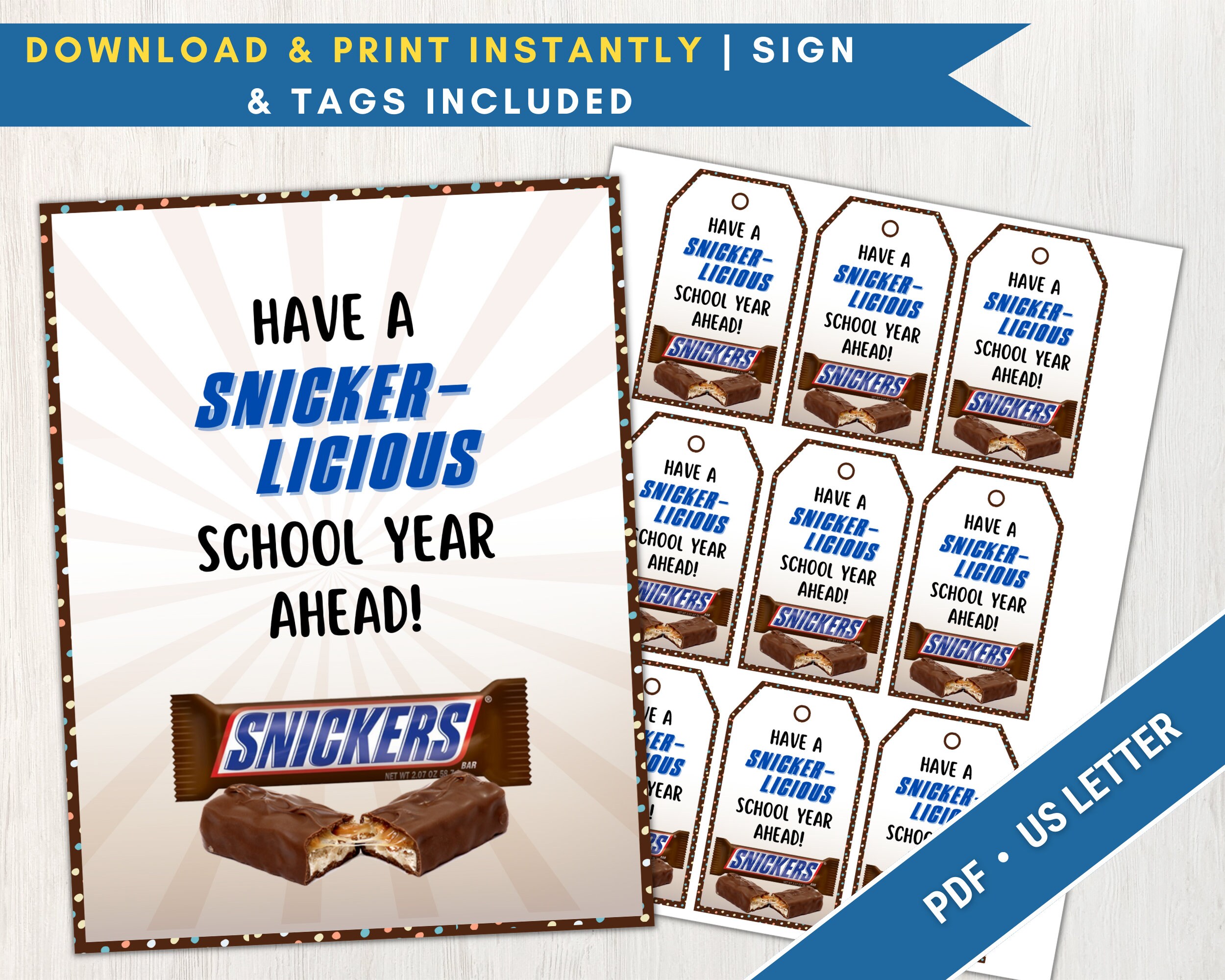 First Day of School Treat Tag for Students, Welcome Back to School Gift ...