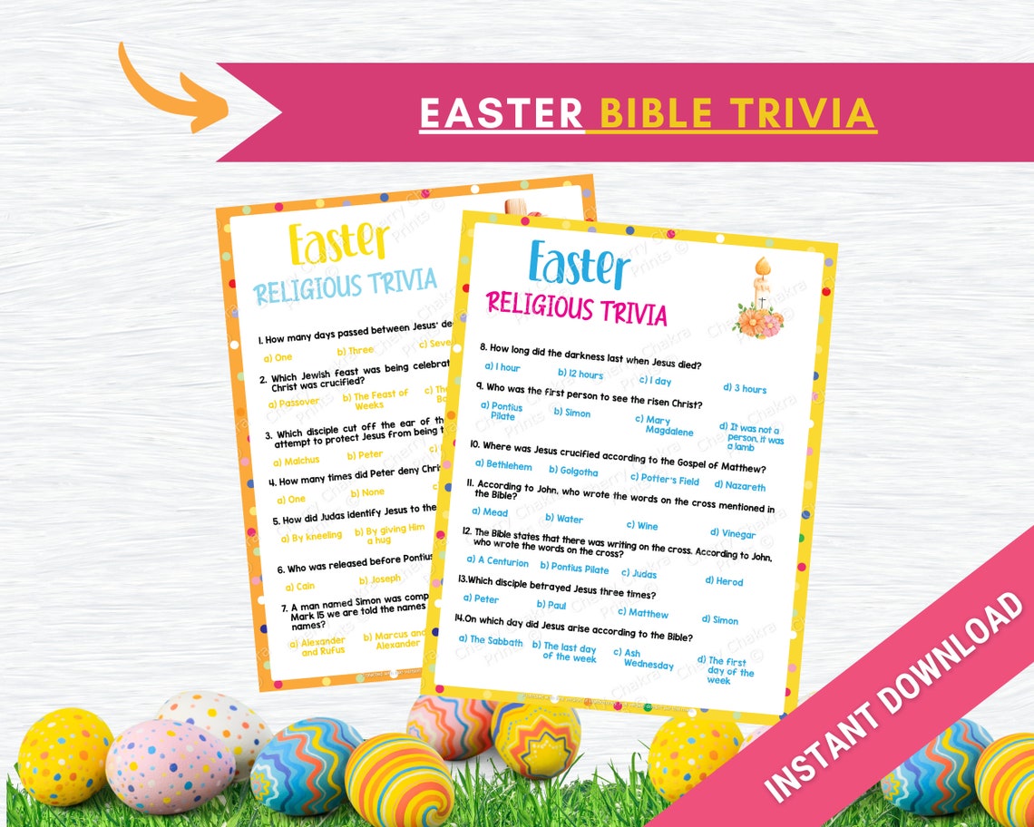 Easter Bible Fact or Fiction Game | Religious Easter Printable Game for ...