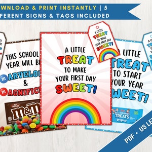 First Day of School Treat Tag for Students, Welcome Back to School Gift ...