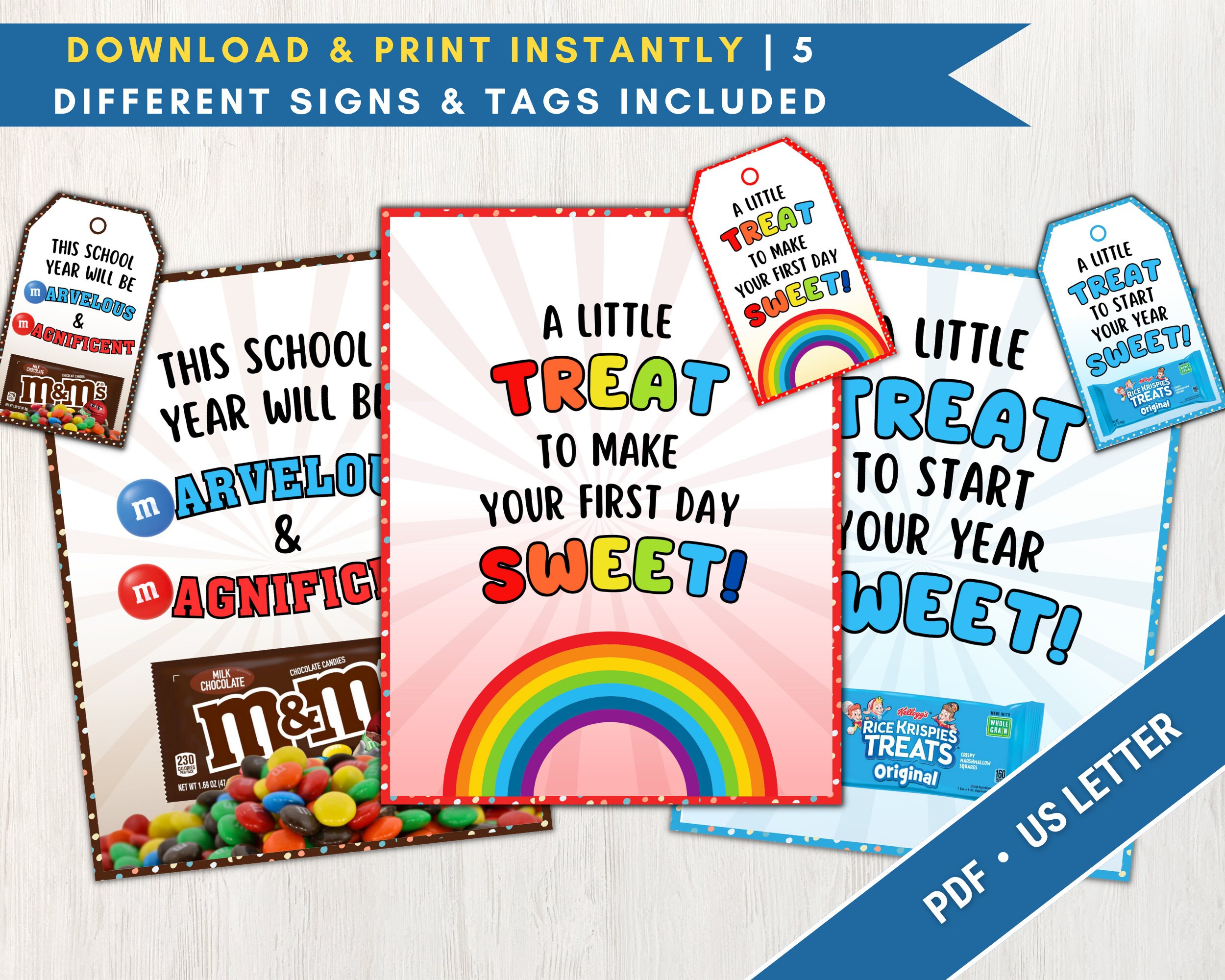 First Day of School Treat Tag for Students, Welcome Back to School Gift ...