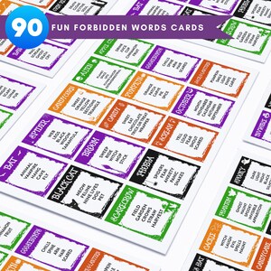 Halloween Forbidden Words Game Fun Halloween Party Group Game ...