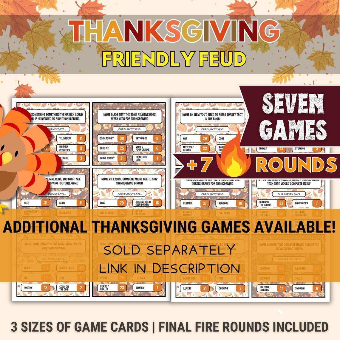 Thanksgiving Candy Dice Game, Thanksgiving Printable Game for Kids ...