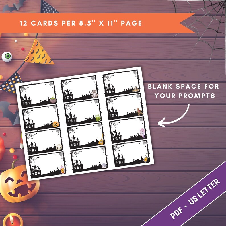HALLOWEEN Charades Pictionary, Halloween Printable Game Charade Cards ...
