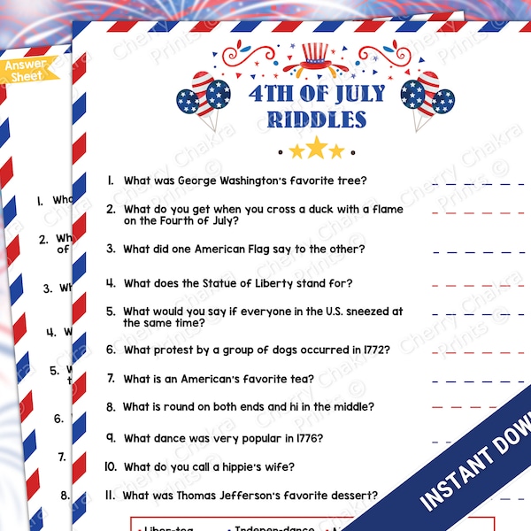 Summer Riddles Game - Etsy