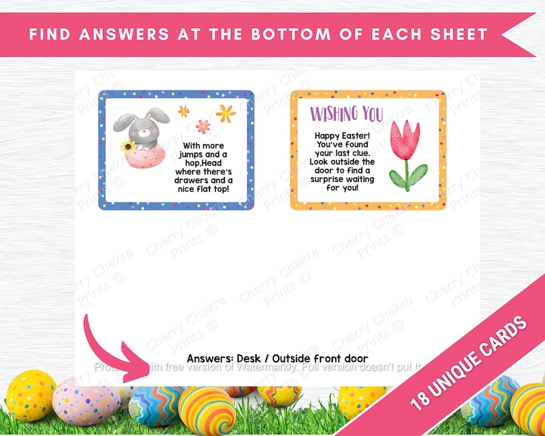 Printable Indoor Easter Scavenger Hunt for Kids | Easter Treasure Hunt ...
