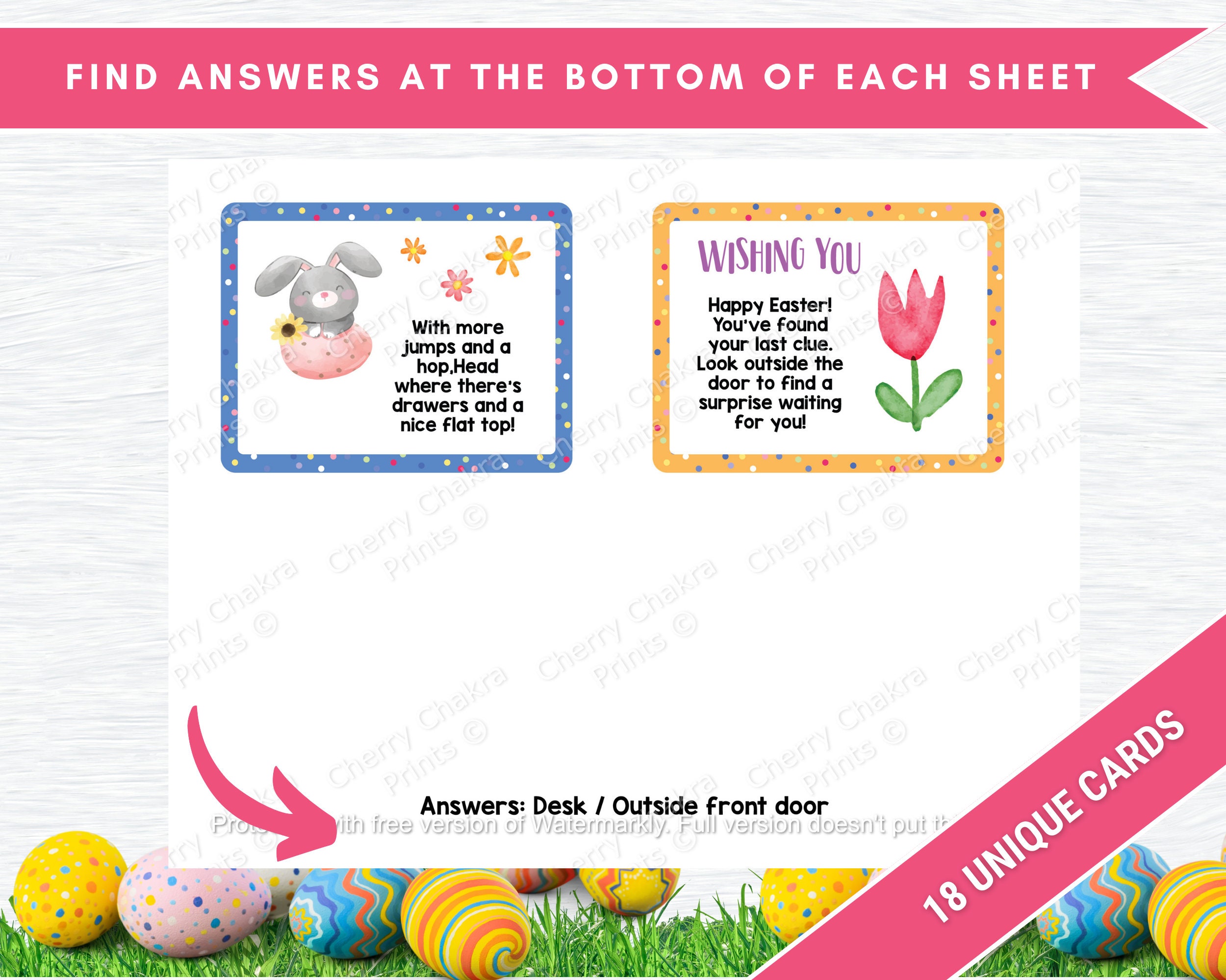 Printable Indoor Easter Scavenger Hunt for Kids | Easter Treasure Hunt ...