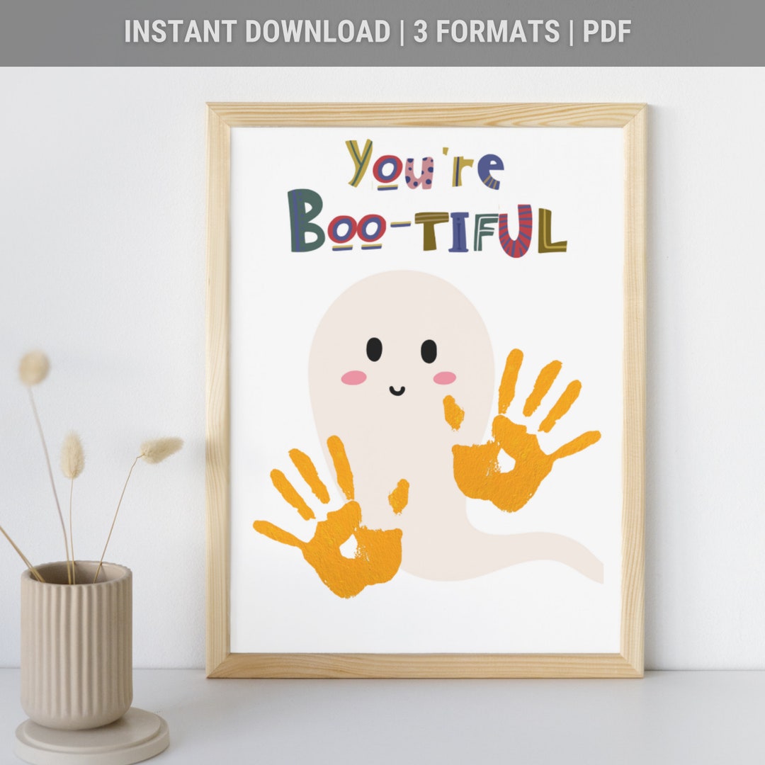 Halloween Handprint Art Craft, Fun Halloween Activities for Kids ...