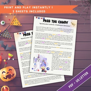 Halloween Left Right Game, Halloween Pass the Candy Game, Halloween ...
