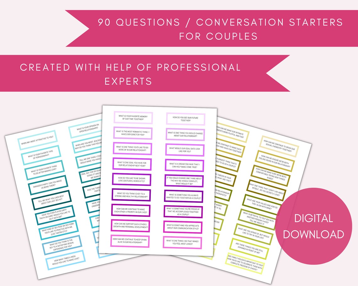 Jenga Questions & Conversation Starter Cards for Couples | Jenga Game ...