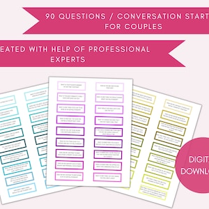 Jenga Questions & Conversation Starter Cards for Couples | Jenga Game ...