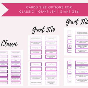 Jenga Questions & Conversation Starter Cards for Family Friends Party ...