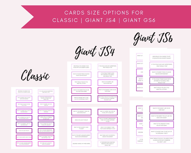 Jenga Questions & Conversation Starter Cards for Family Friends Party ...