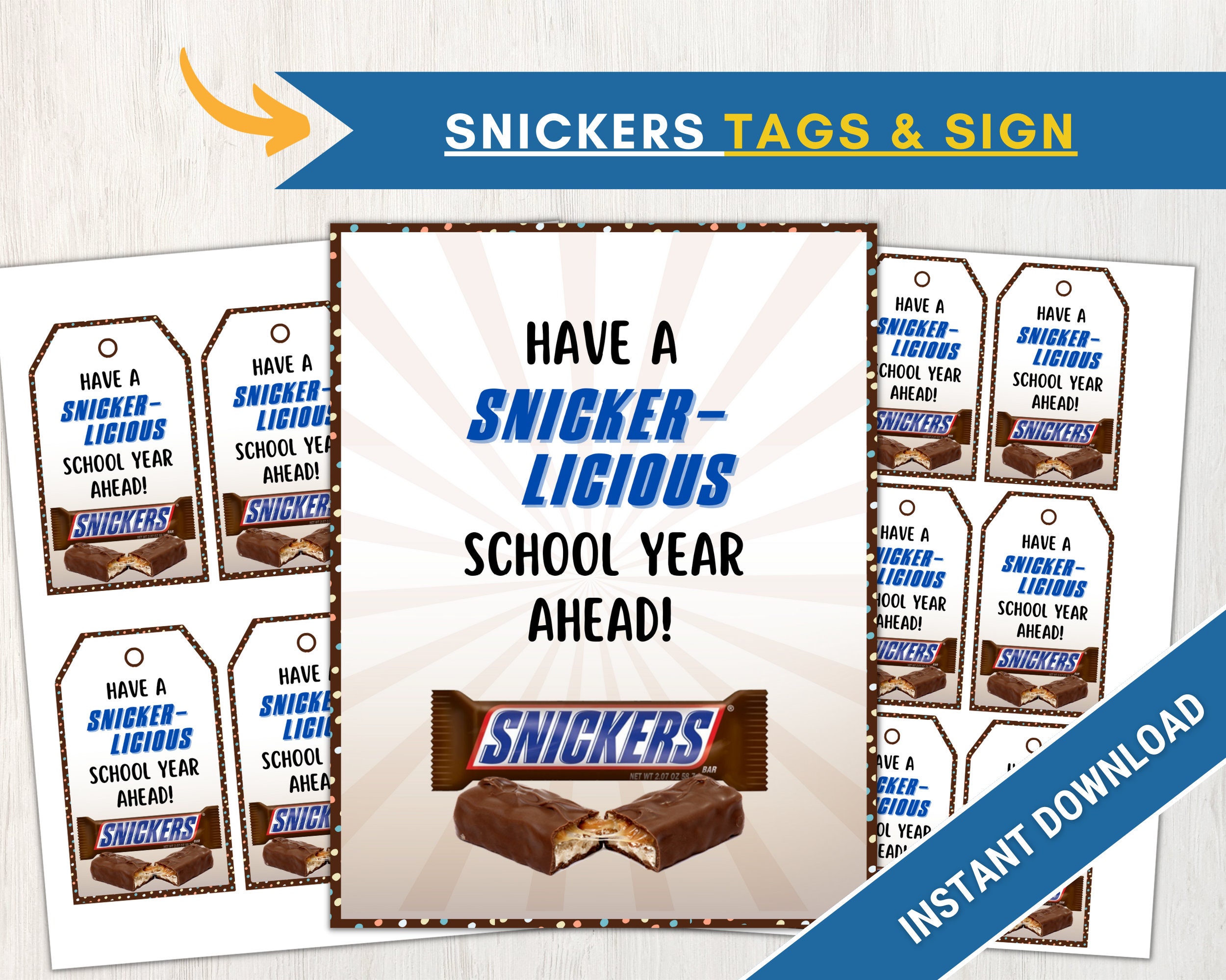 First Day of School Treat Tag for Students, Welcome Back to School Gift ...