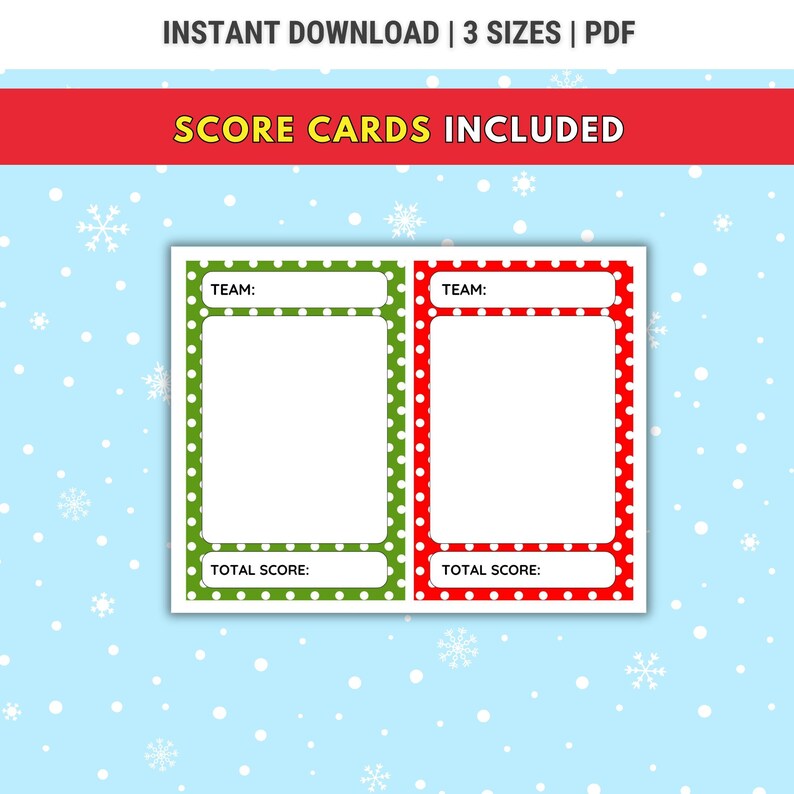 Christmas Friendly Feud Game | Printable Christmas Family Group Game ...
