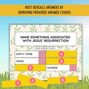 Easter Bible Feud Game, Bible Friendly Easter Feud, Family Game Night ...