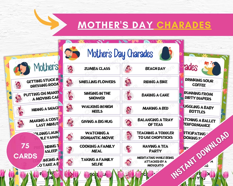 Mother's Day Riddles Fun Printable Mother's Day Game, Printable Mother ...