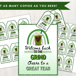 Welcome Back Teacher Gift Tag, Teacher Appreciation Coffee Tag, Back to ...