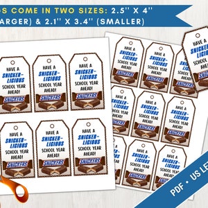 First Day of School Treat Tag for Students, Welcome Back to School Gift ...