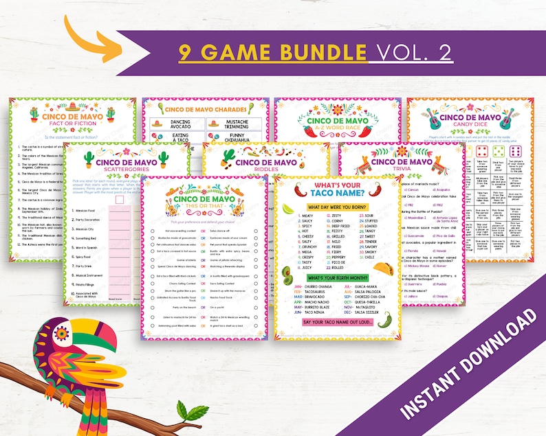 Cinco De Mayo Trivia Quiz Game | Cinco De Mayo Party Games for Family ...