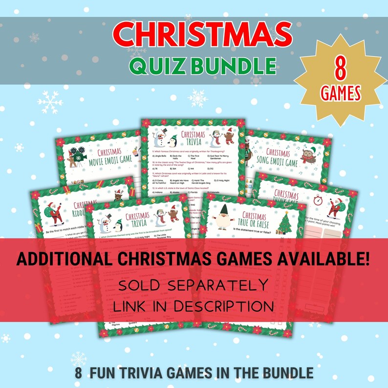 Christmas Riddles Game Printable, Printable Christmas Party Game, Fun ...
