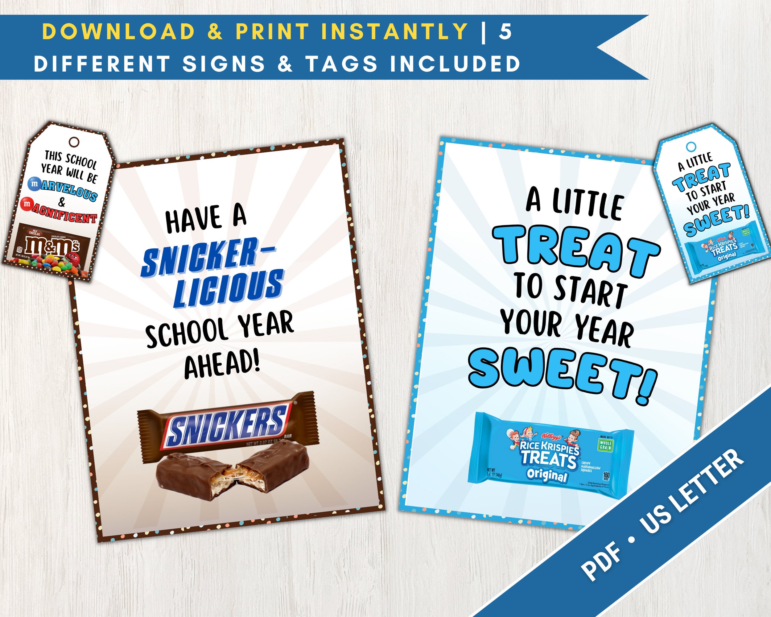 First Day of School Treat Tag for Students, Welcome Back to School Gift ...