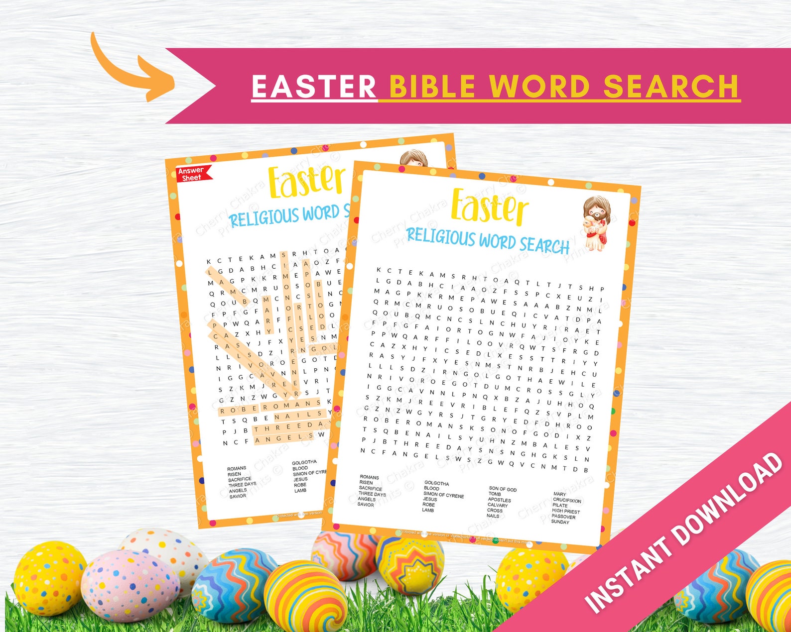 Lent Word Scramble Game | Printable Christian Easter Games for Kids ...