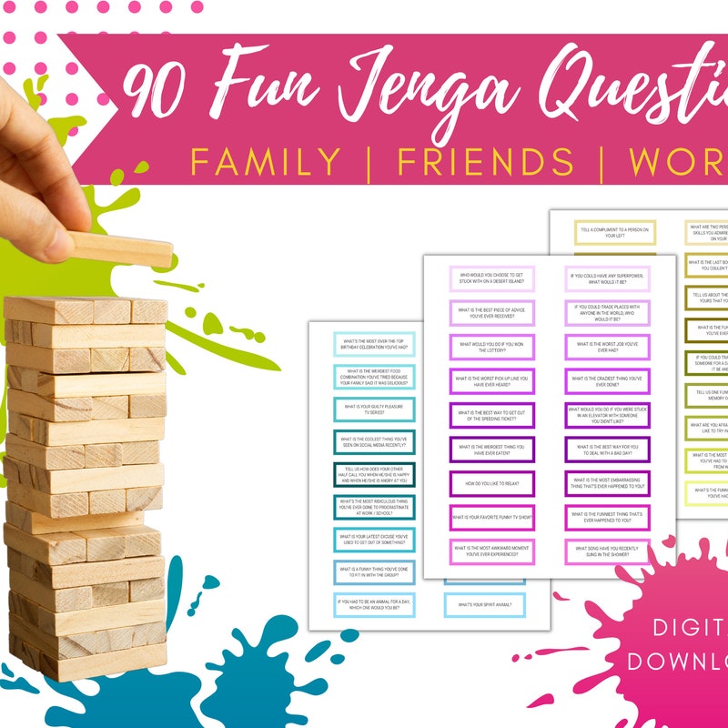 Giant Jenga for Adults - Etsy