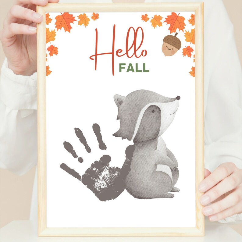 Fall Handprint Craft Bundle, Fun Fall Handprint Art, Fall Craft ...