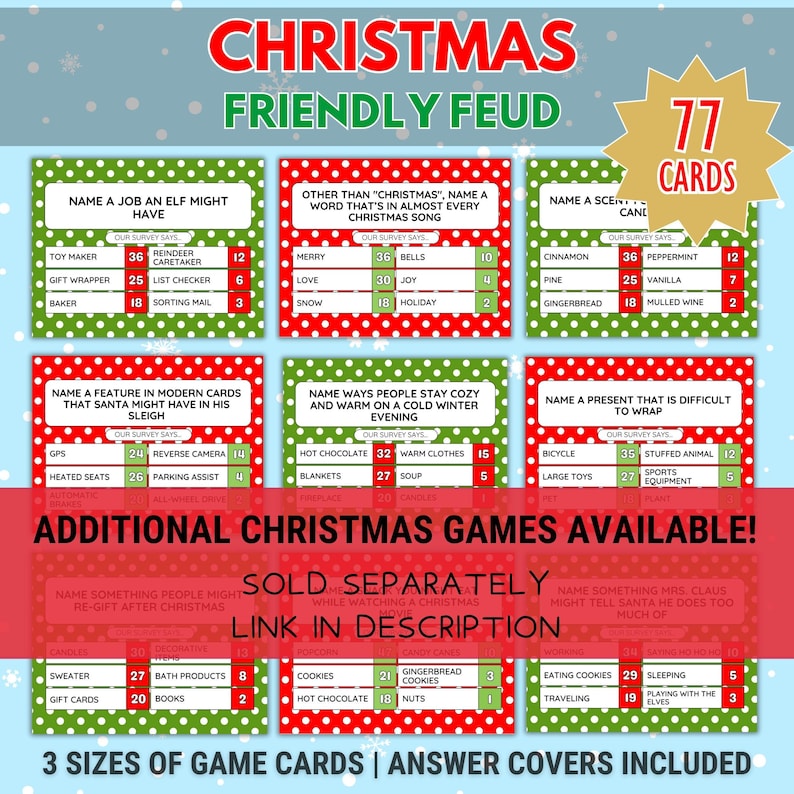 Christmas Who is Most Like Santa Game, Fun Christmas Game, Winter ...