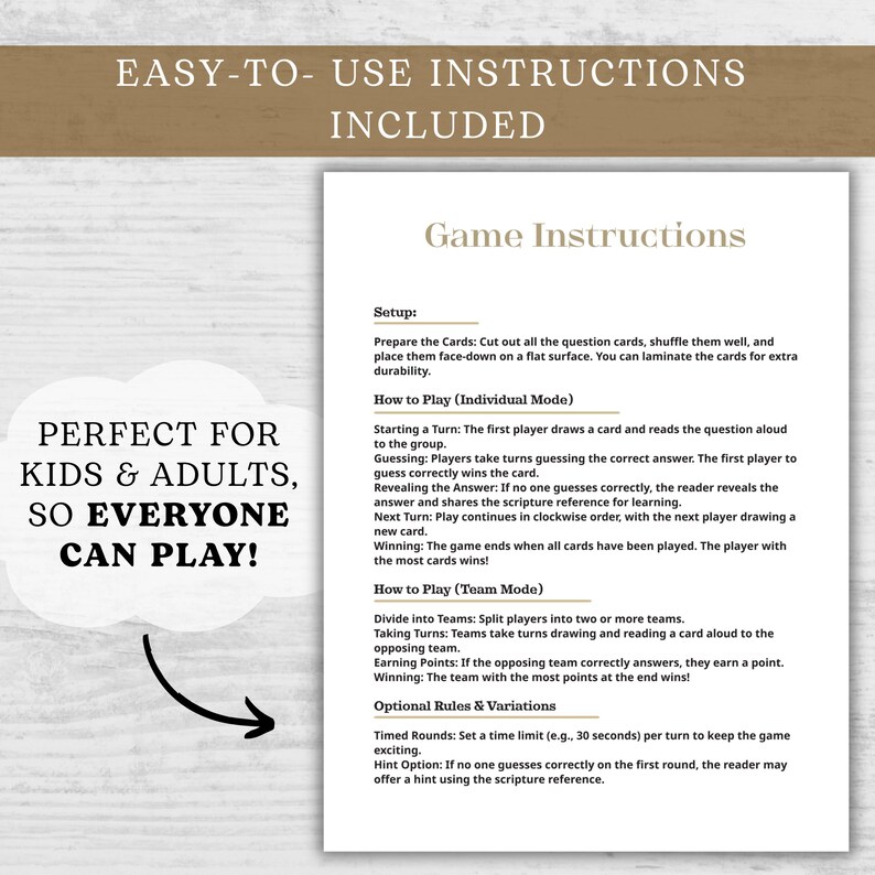 Bible Who Am I? Trivia Cards | Printable Christian Party Game for Kids ...