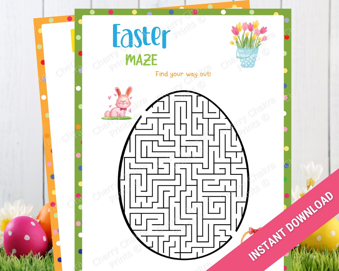 Easter Maze Game | Printable Easter Games | Easter Activity for Kids ...