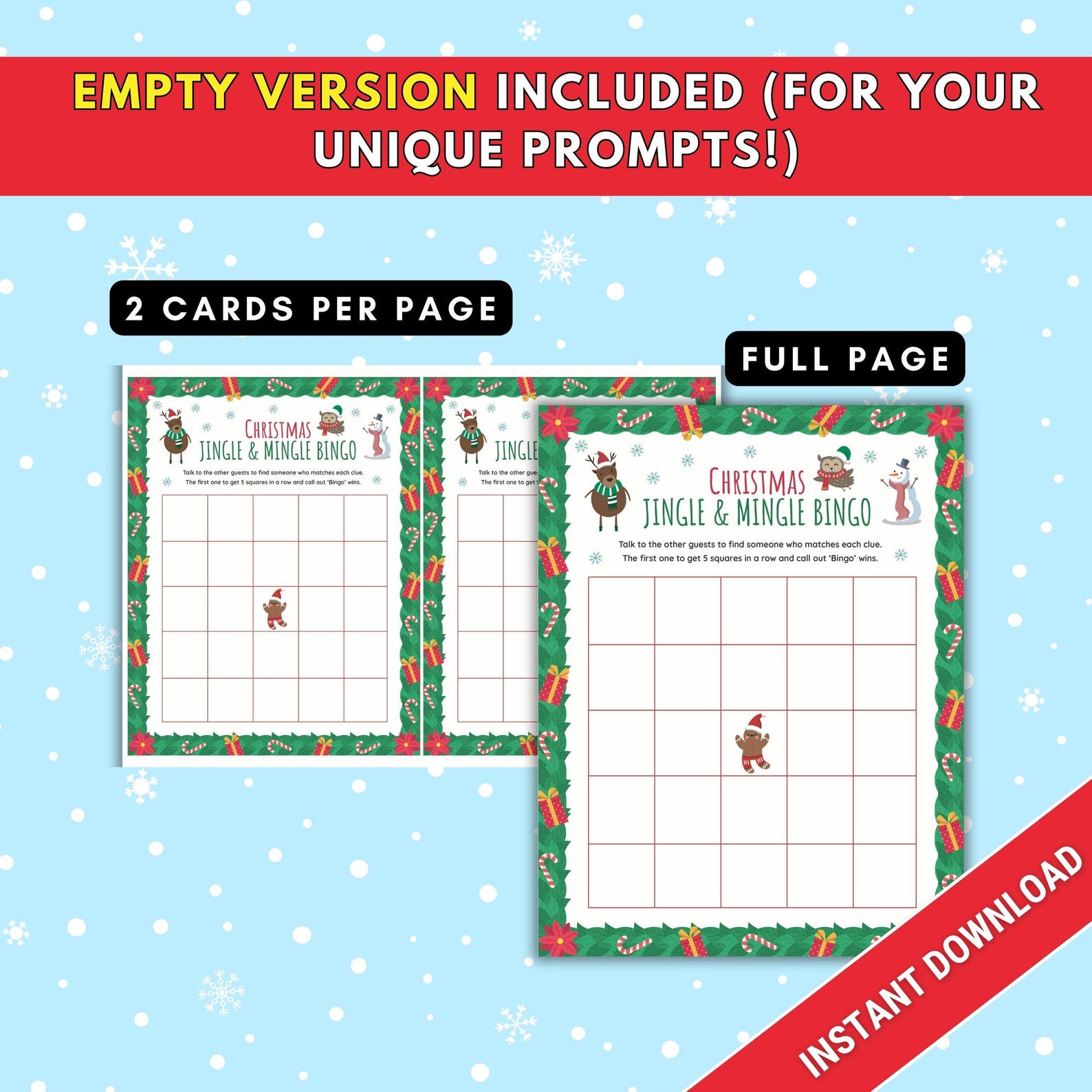 Christmas Bingo, Christmas Get to Know You Bingo, Find Someone Who ...