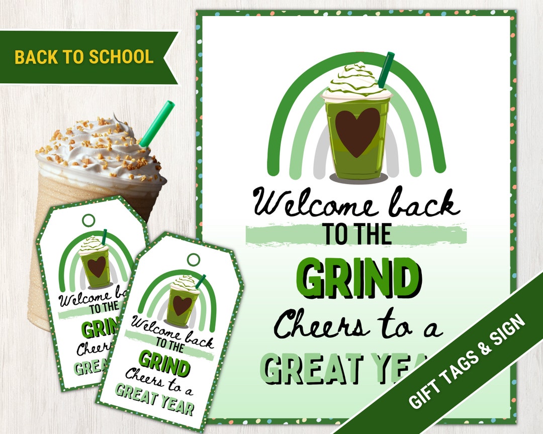 Welcome Back Teacher Gift Tag, Teacher Appreciation Coffee Tag, Back to ...