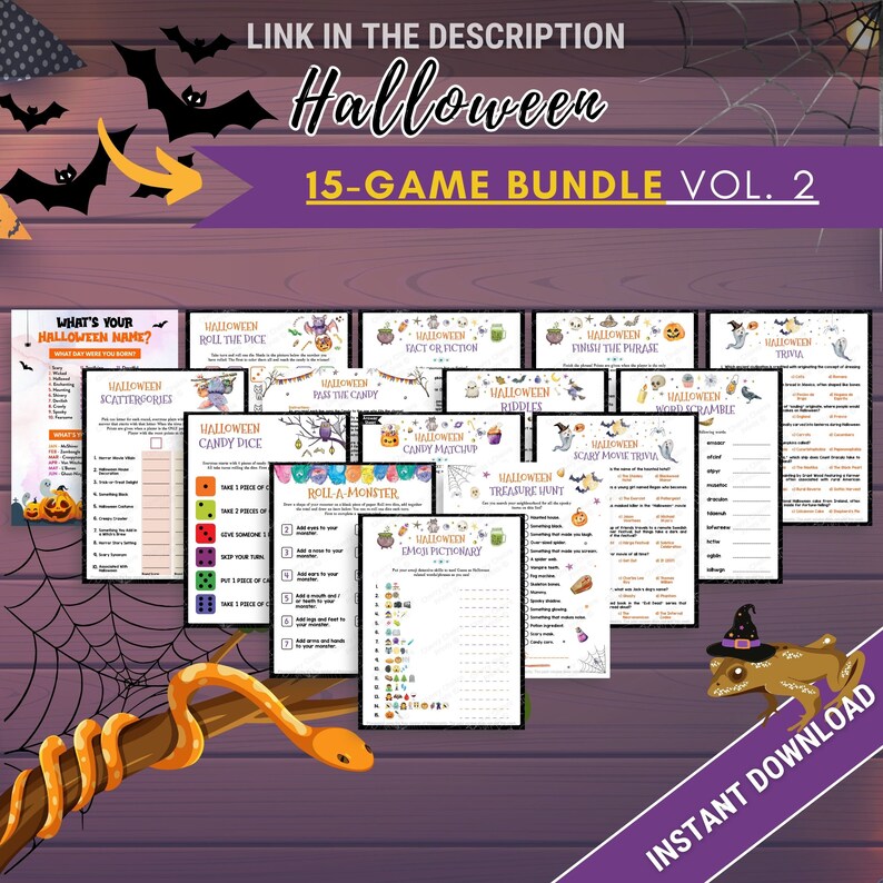 Halloween Scattergories Game, Printable Halloween Game, Halloween Word ...
