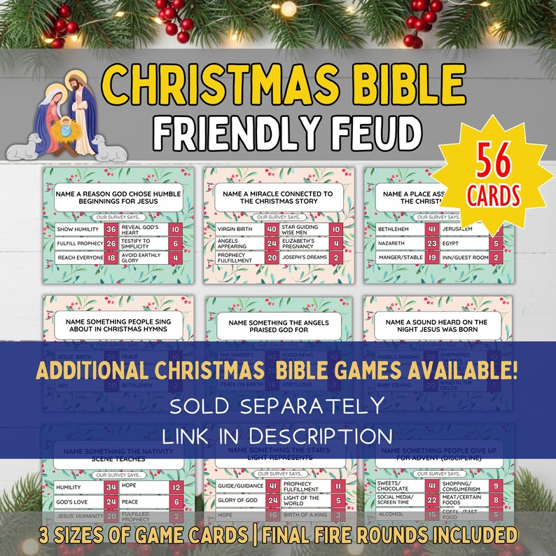 Christmas Bible Truth or Dare Game, Printable Christian Christmas ...