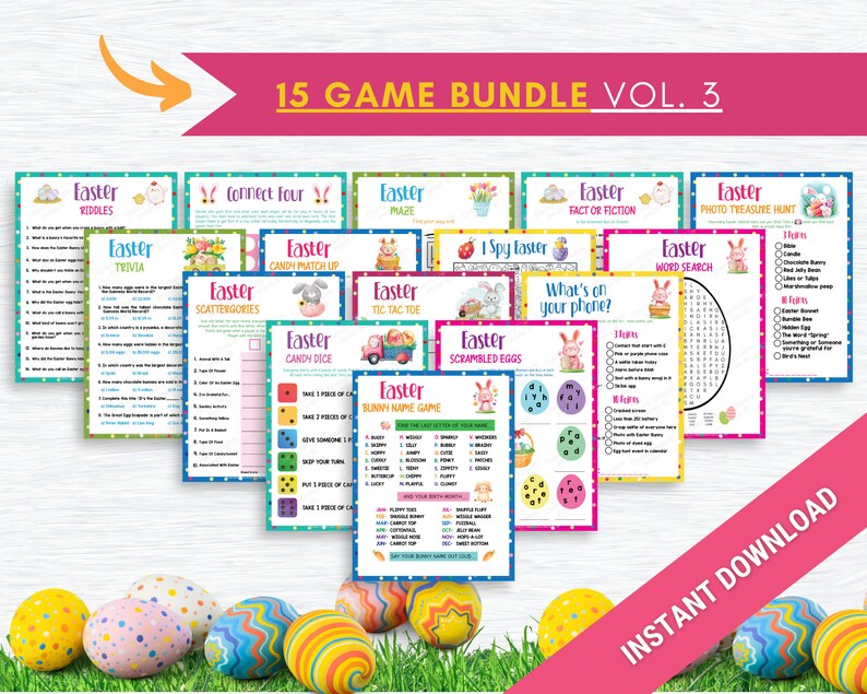 Easter Riddles Easter Printable Game for Kids & Adults - Etsy