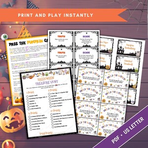 Halloween Games Bundle, Halloween Games Printable, Halloween Group ...