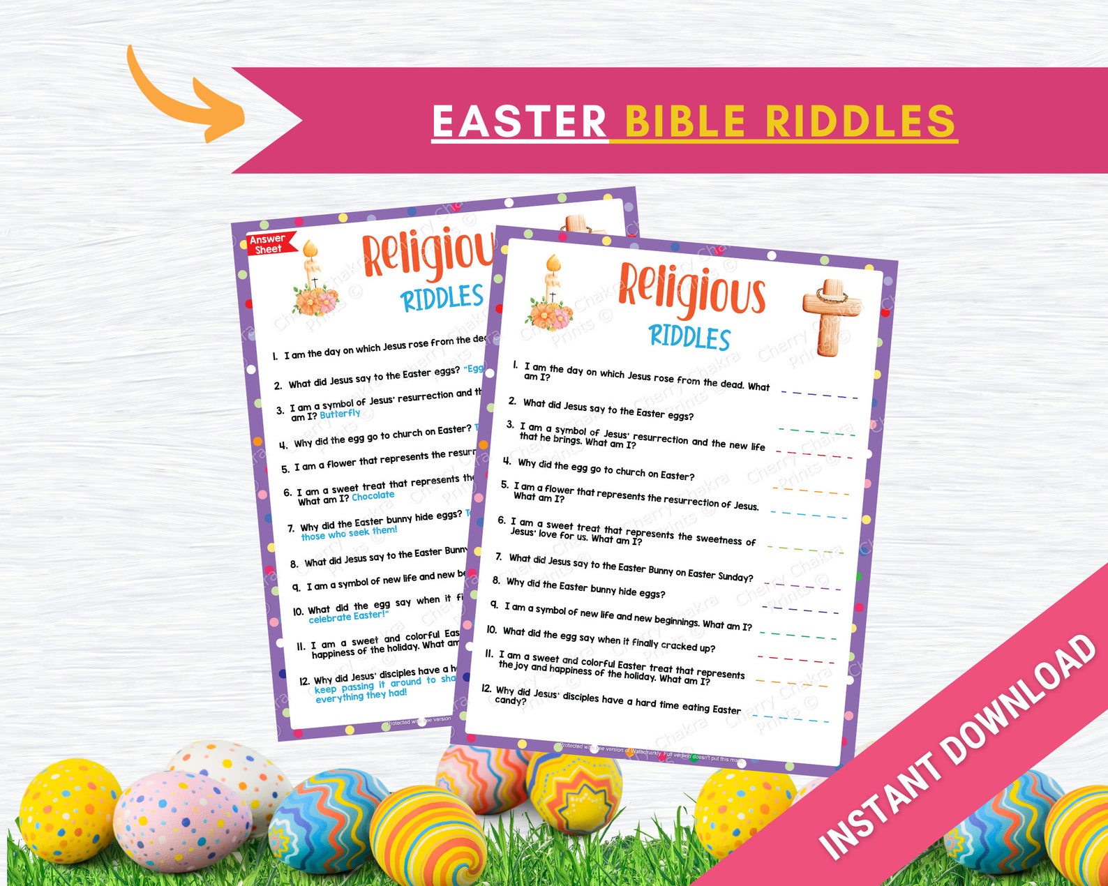 Easter Bible Fact or Fiction Game | Religious Easter Printable Game for ...
