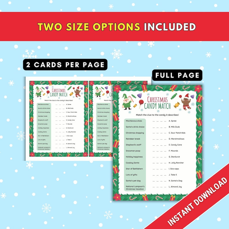 Christmas Candy Match Game, How Sweet It is Xmas Candy Games, Fun ...