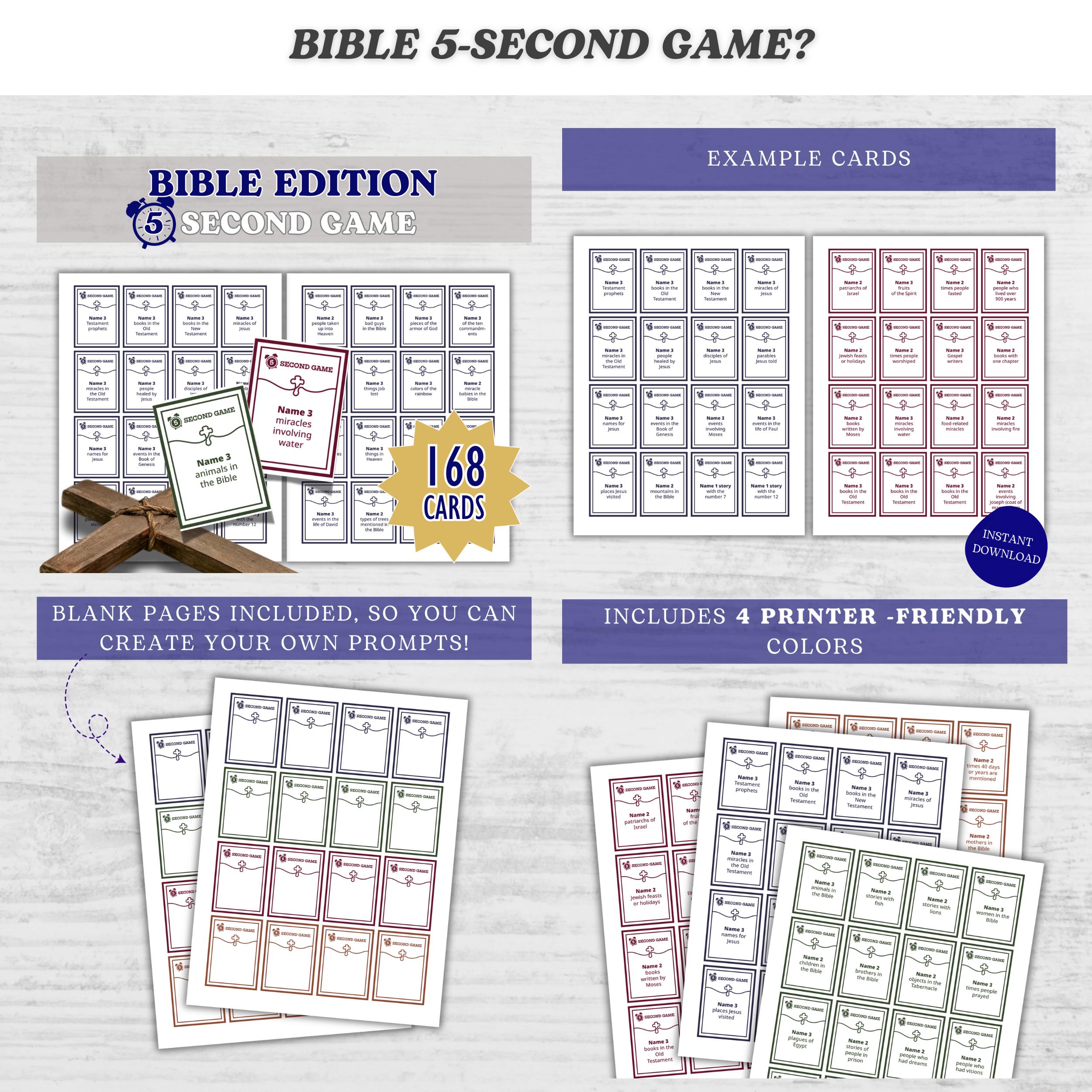 Bible Mega Game Bundle | 4 Fun Printable Christian Games for Kids ...
