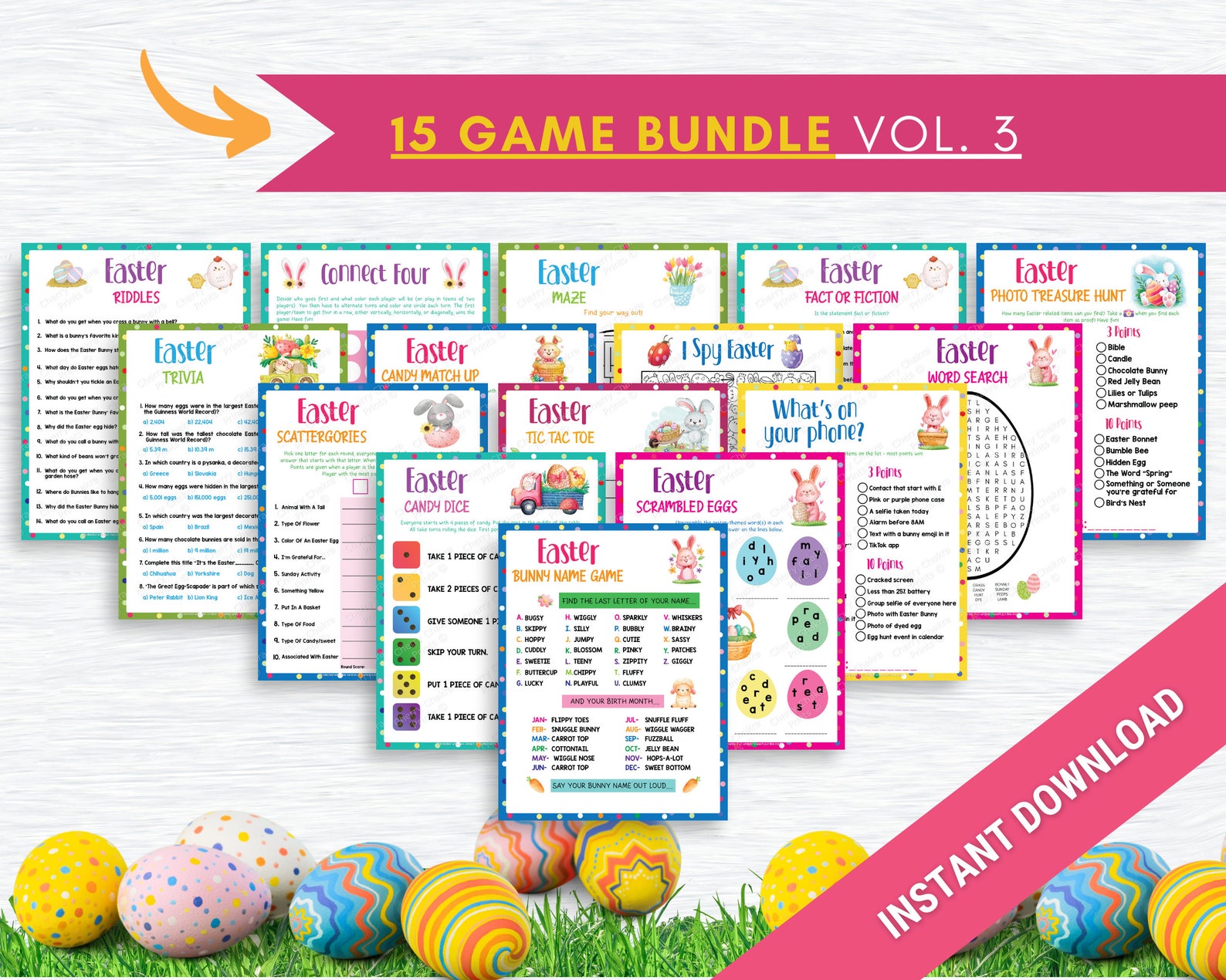 Easter Scattergories Game | Printable Easter Games, Easter Word Game ...