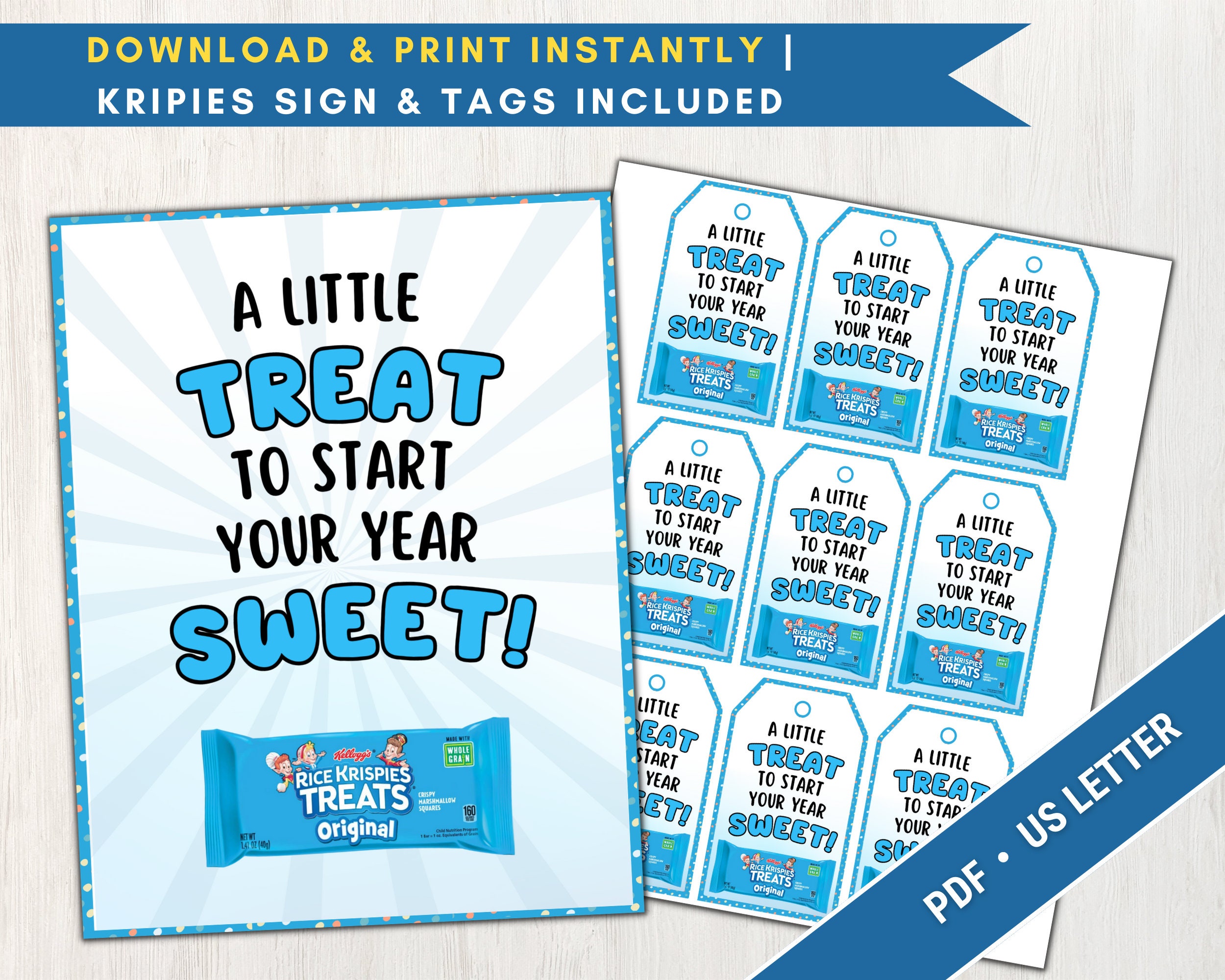 First Day of School Treat Tag for Student, Printable Gift Tag for Back ...