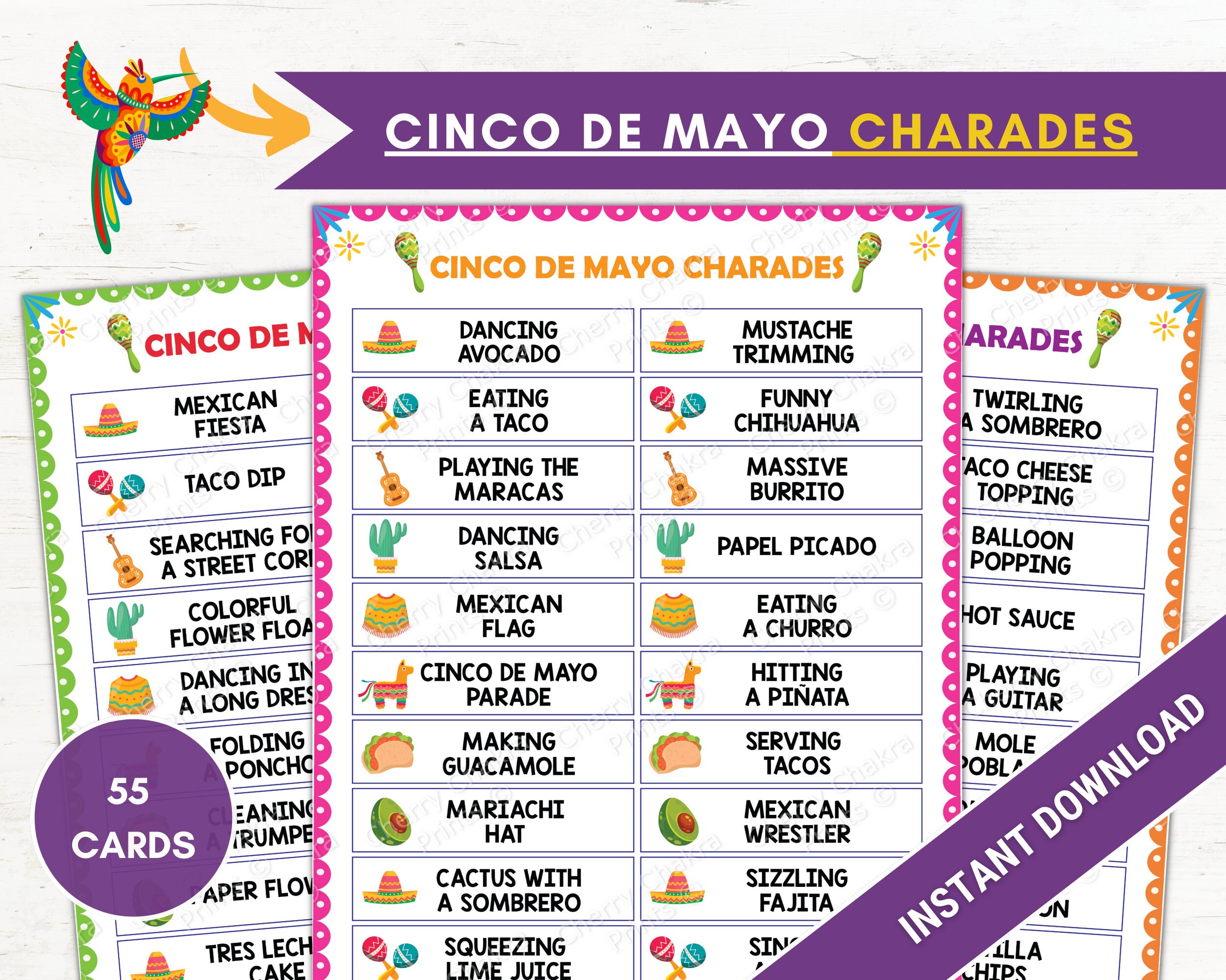 Cinco De Mayo A - Z Word Race Game | Cinco De Mayo Party Games for ...