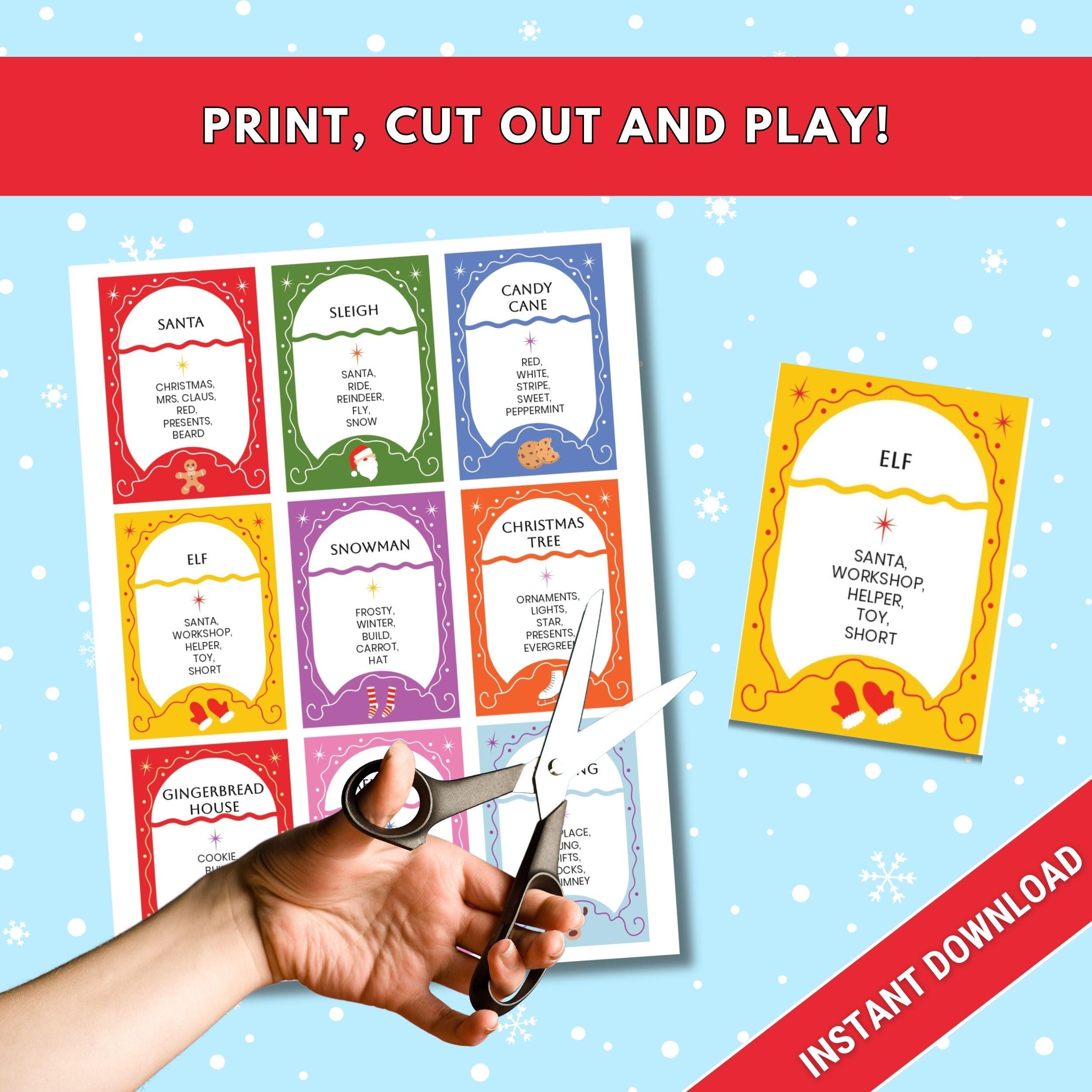 Christmas Forbidden Words Game, Printable Christmas Taboo Game ...