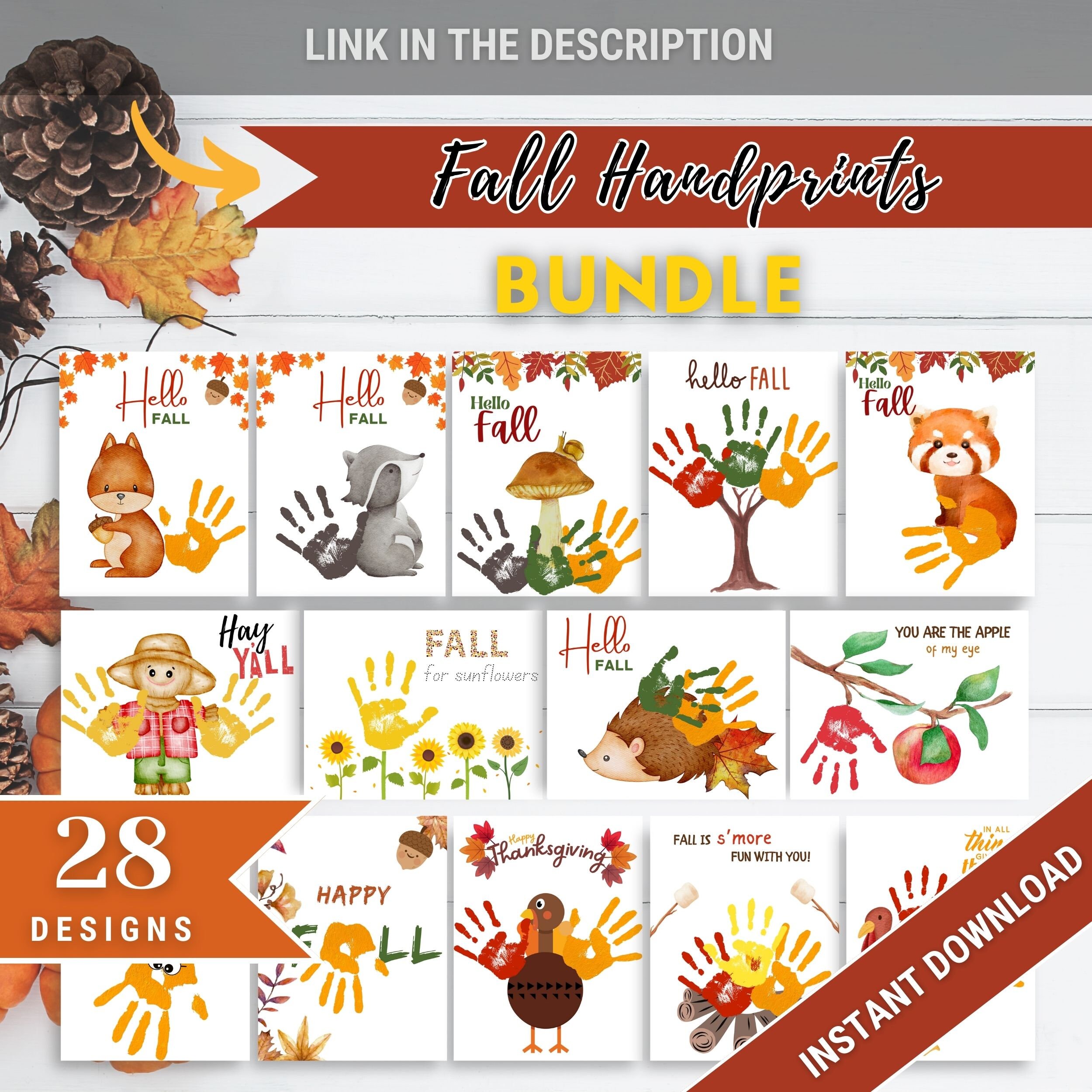 Fall Scarecrow Handprint Craft, Fall Handprint Art, Fall Craft ...