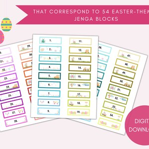 Jenga Easter Trivia Game | Printable Easter Games Quiz | Easter ...