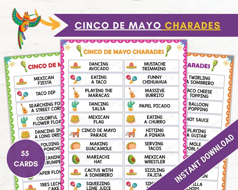Cinco De Mayo Trivia Quiz Game | Cinco De Mayo Party Games for Family ...