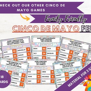 9 Cinco De Mayo Games Bundle, Printable Cinco De Mayo Fun Mexican Party ...