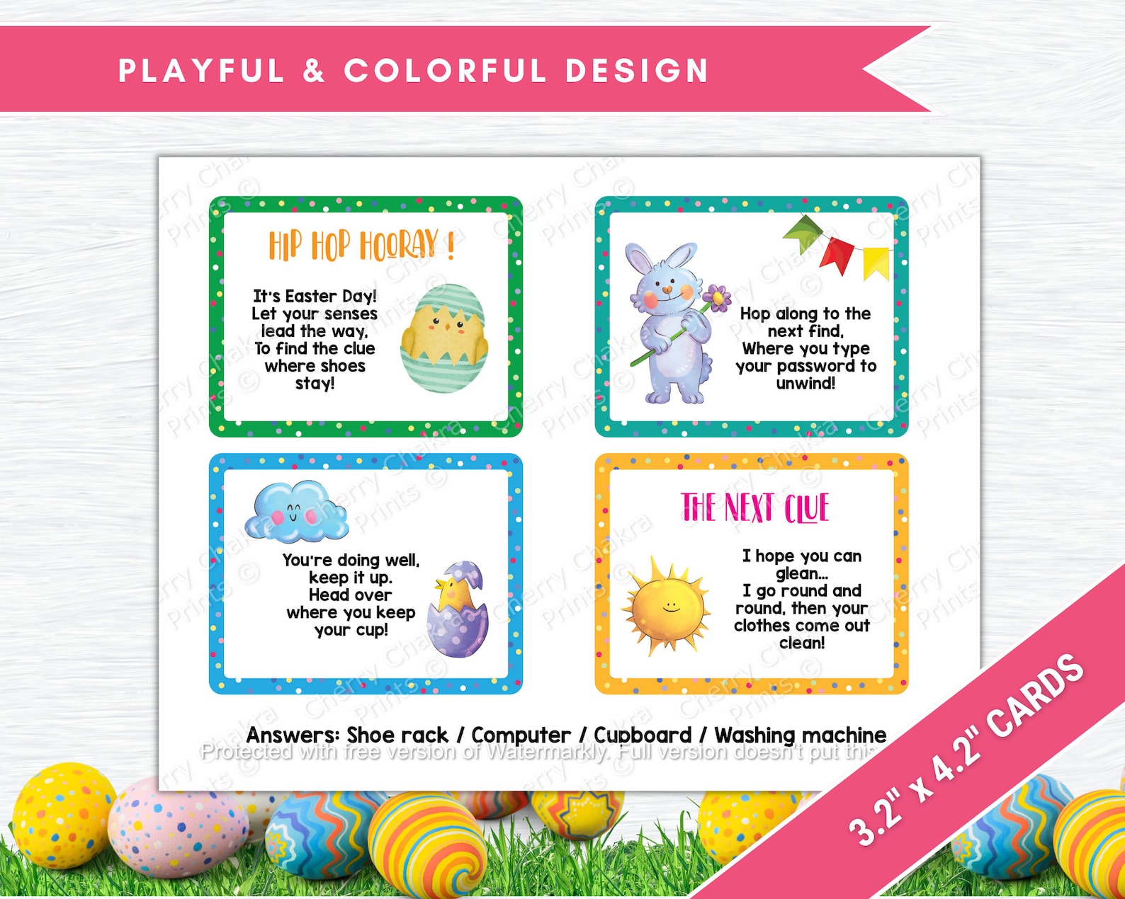 Printable Indoor Easter Scavenger Hunt for Kids | Easter Treasure Hunt ...