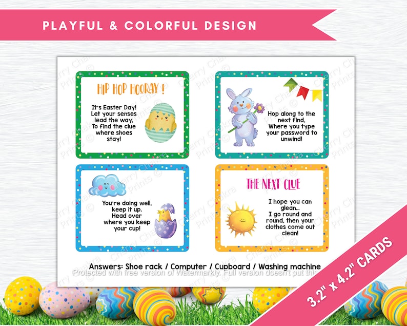 Printable Indoor Easter Scavenger Hunt for Kids | Easter Treasure Hunt ...
